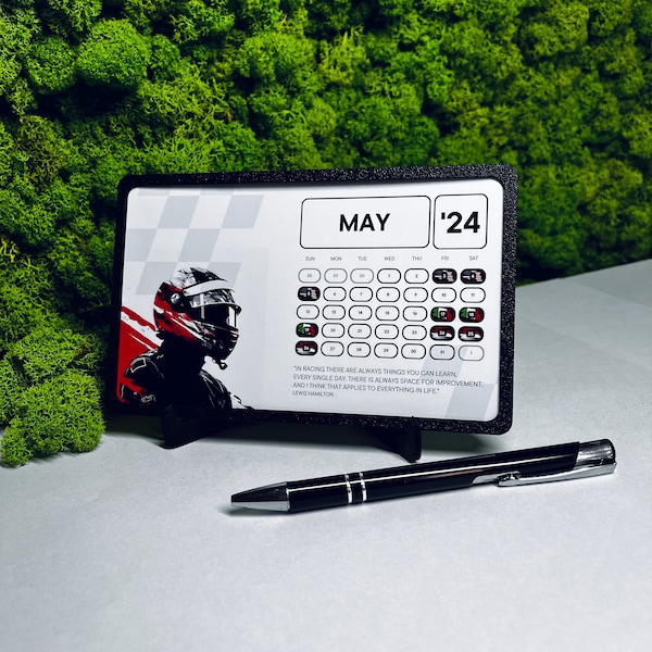 Formula 1 Desk Calendar - Etsy