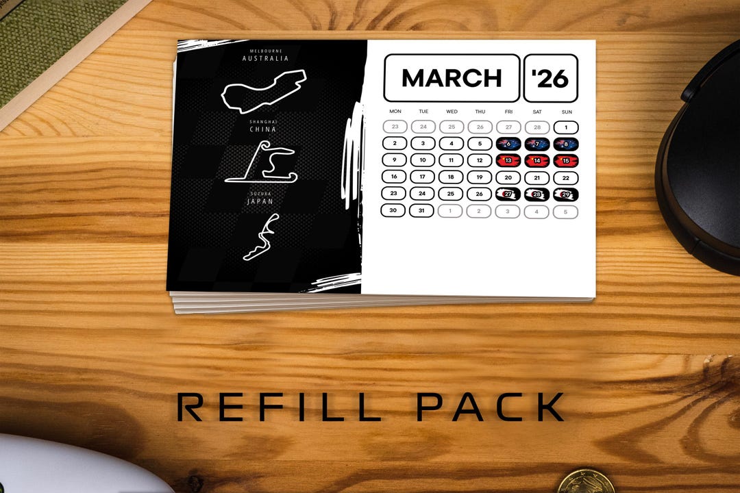 Refill Pack – Cards Only - Calendar 2026 - Etsy