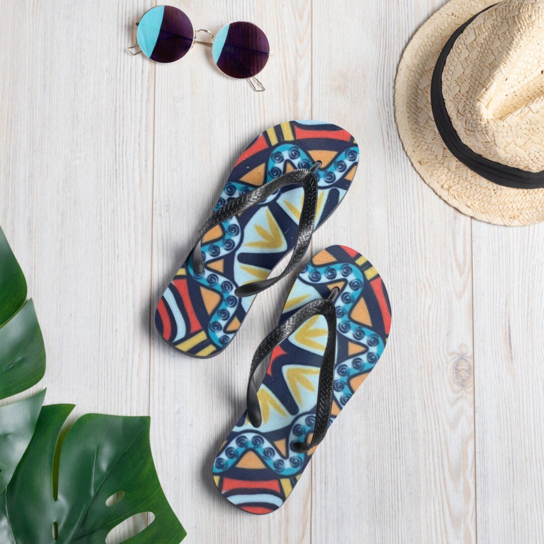 Sparky Star Bright Flip-flops - Etsy