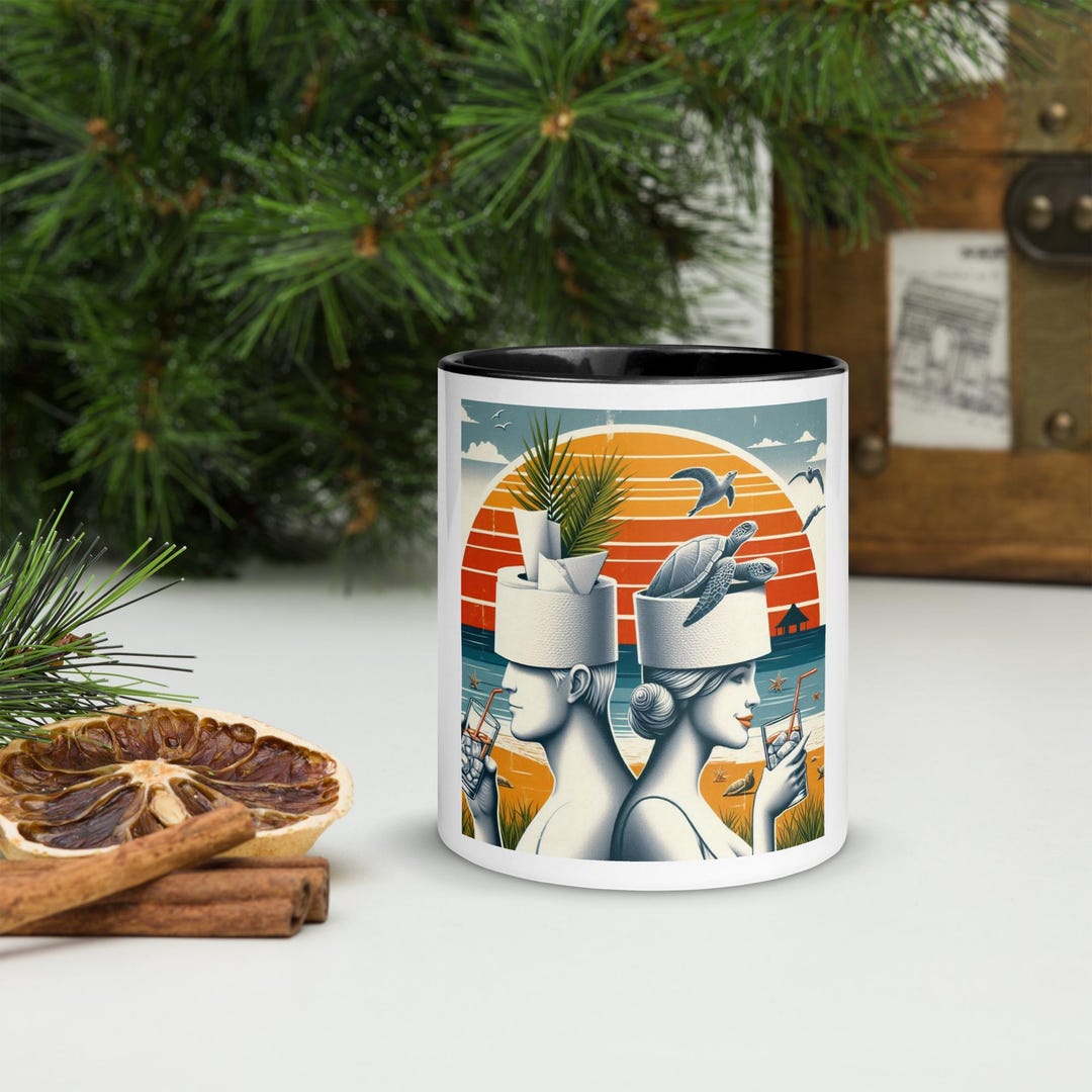 Seychelles and African Gin Mug With Color Inside - Etsy