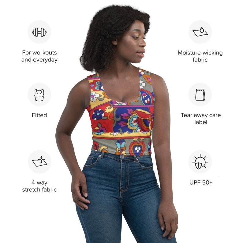 Fitness Bold Vintage Crop Top - Etsy