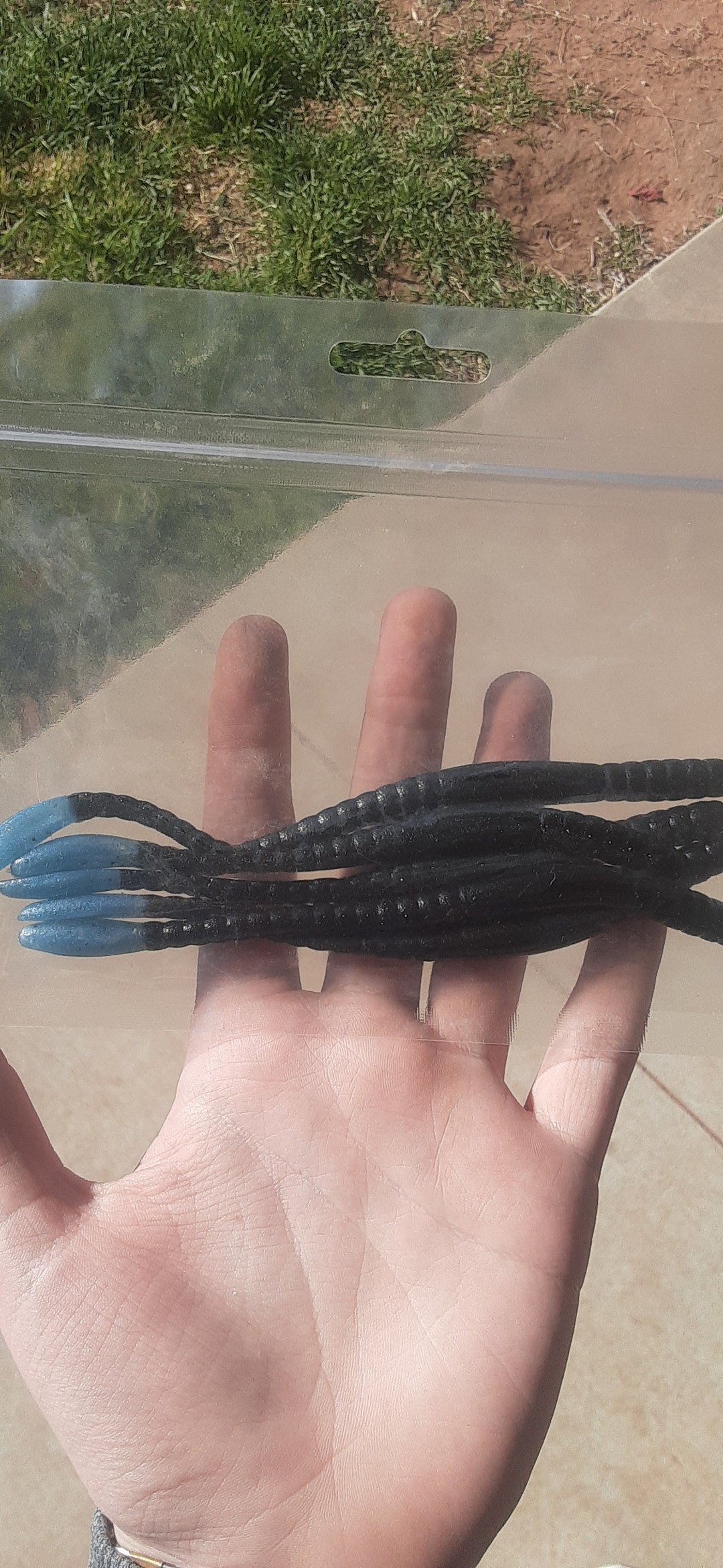 6 Inch Finnese Worm-black Ice - Etsy