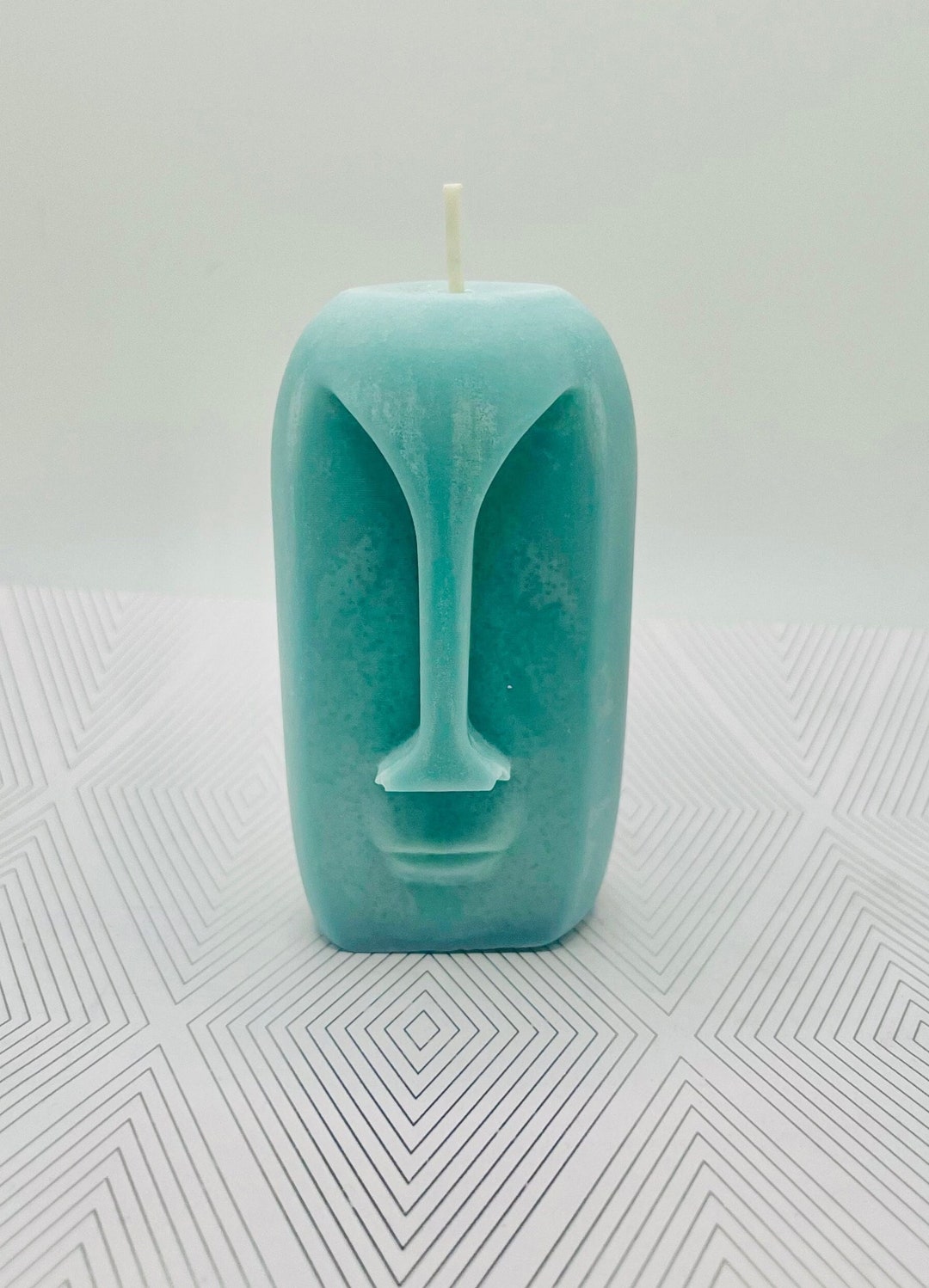Abstract Face Candle - Rectangle - Etsy
