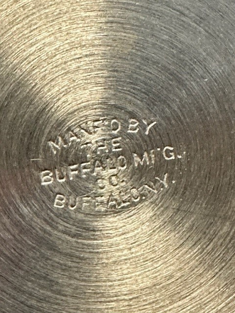 Vintage Buffalo Mfg Co Silverplate Footed Covered Serving Bowl With the ...
