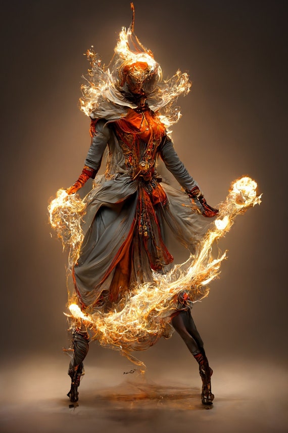 Fire Mage Concept Art