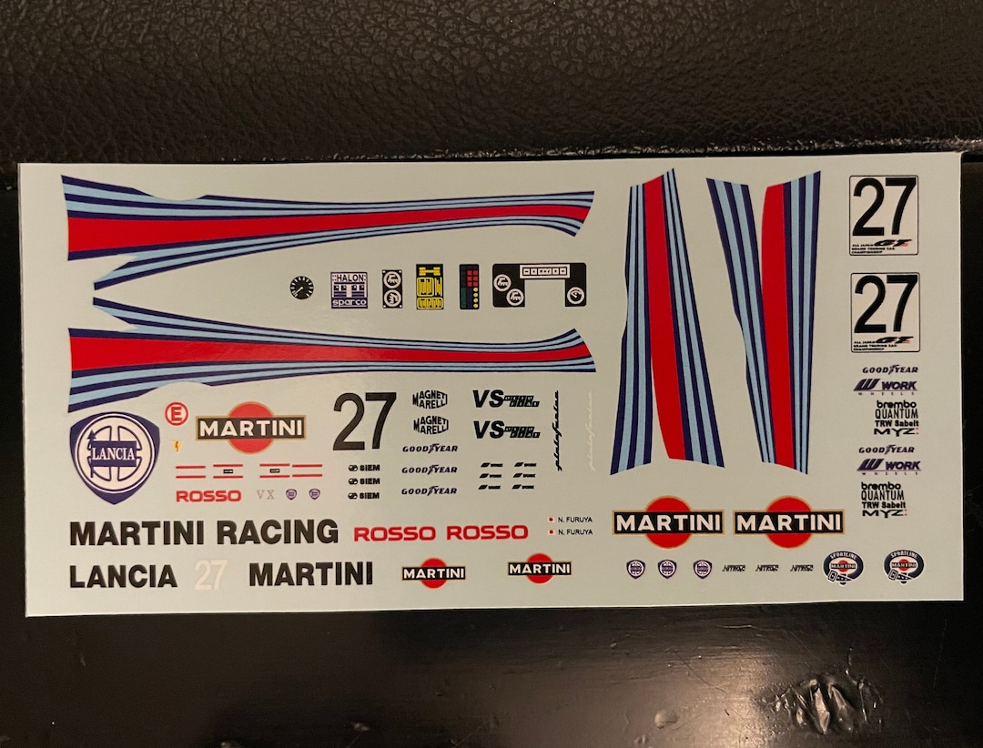 Decal 1:43 Lancia Rally 037 Evo 2 Red Competition Myz JGTC Fuji ...