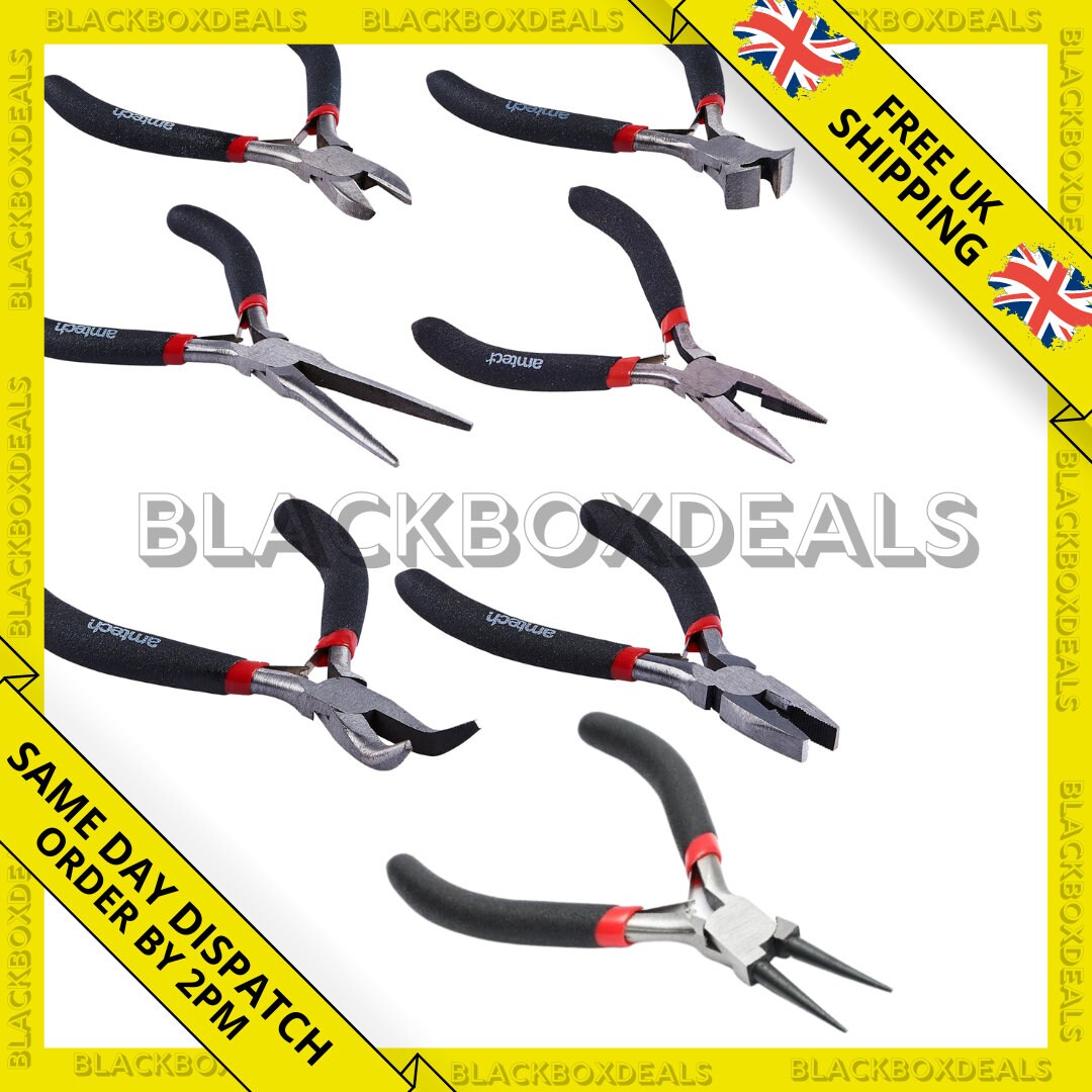 7 PC Mini Pliers Precision Jewellery Tool Long Bent Nose Side - Etsy