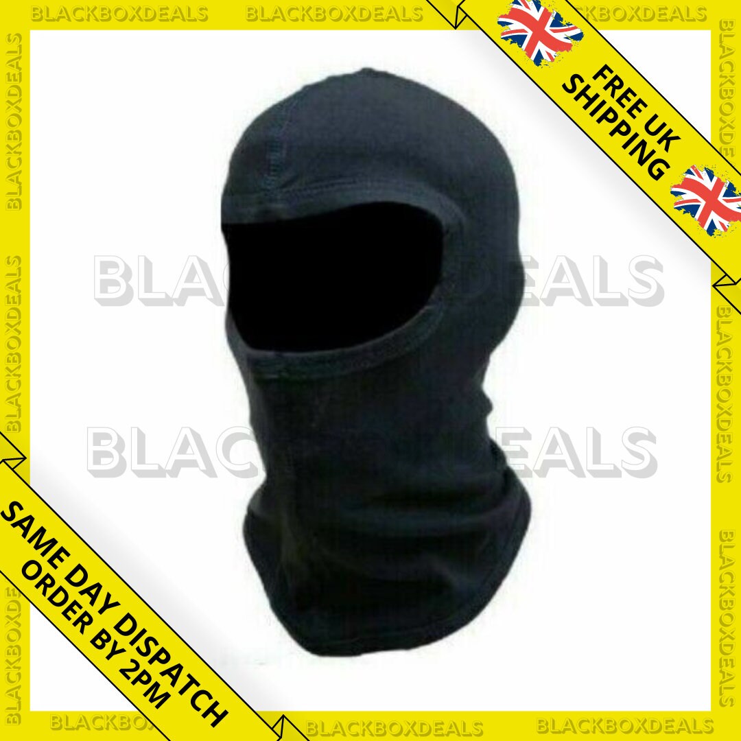 Balaclava Full Face Mask Men Women Cycling Ski Winter Warm Neck Black ...