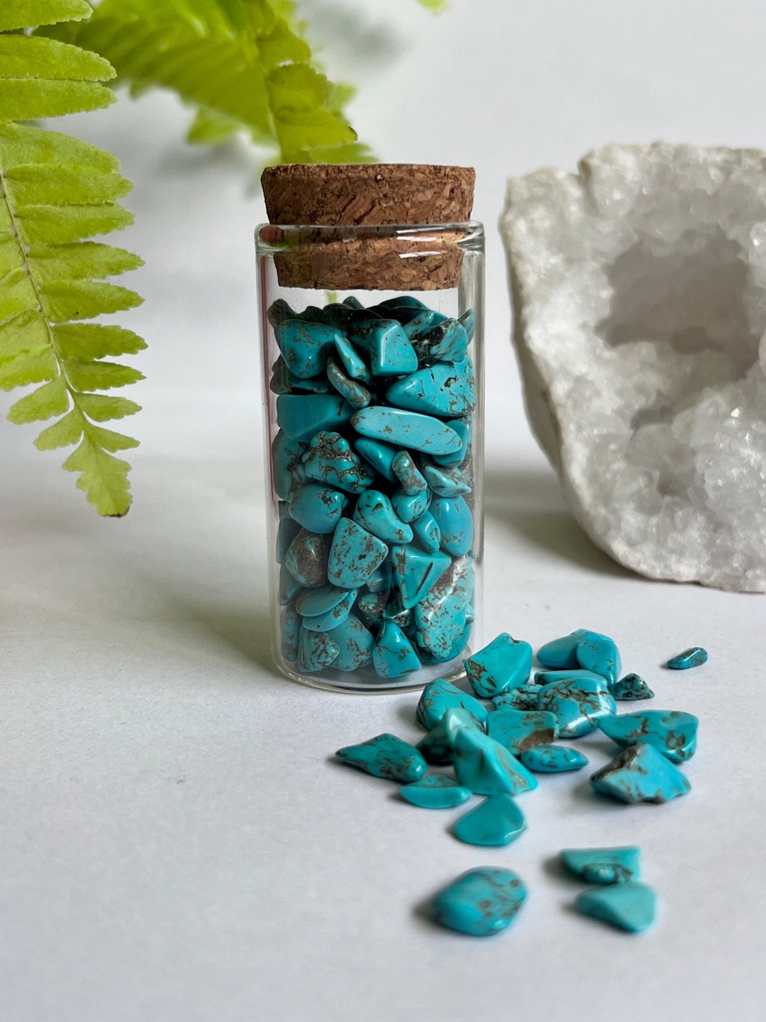 Jar of Split Stones Different Minerals Gift Set Glass Jar Zodiac Stone ...