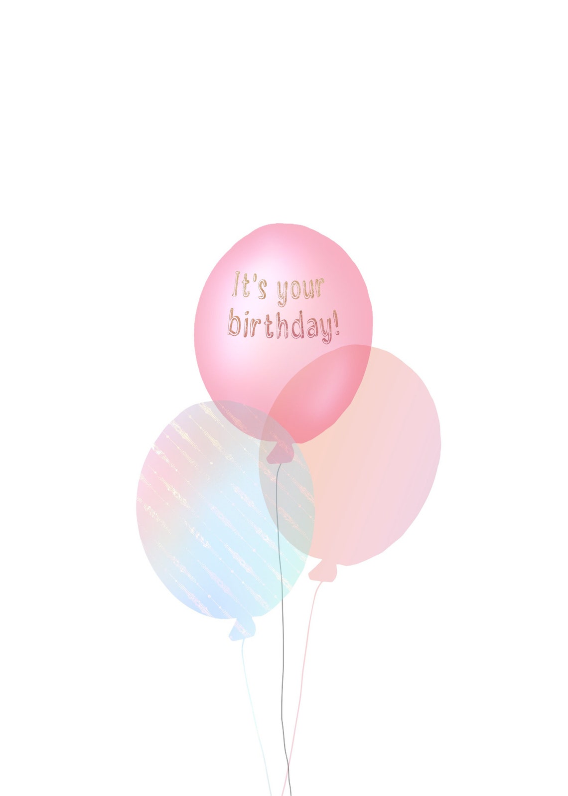 Printable Birthday Card Happy Birthday Card PDF Instant Download Last ...