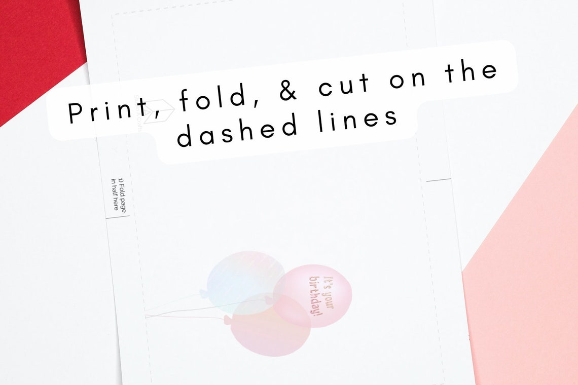 Printable Birthday Card Happy Birthday Card PDF Instant Download Last ...