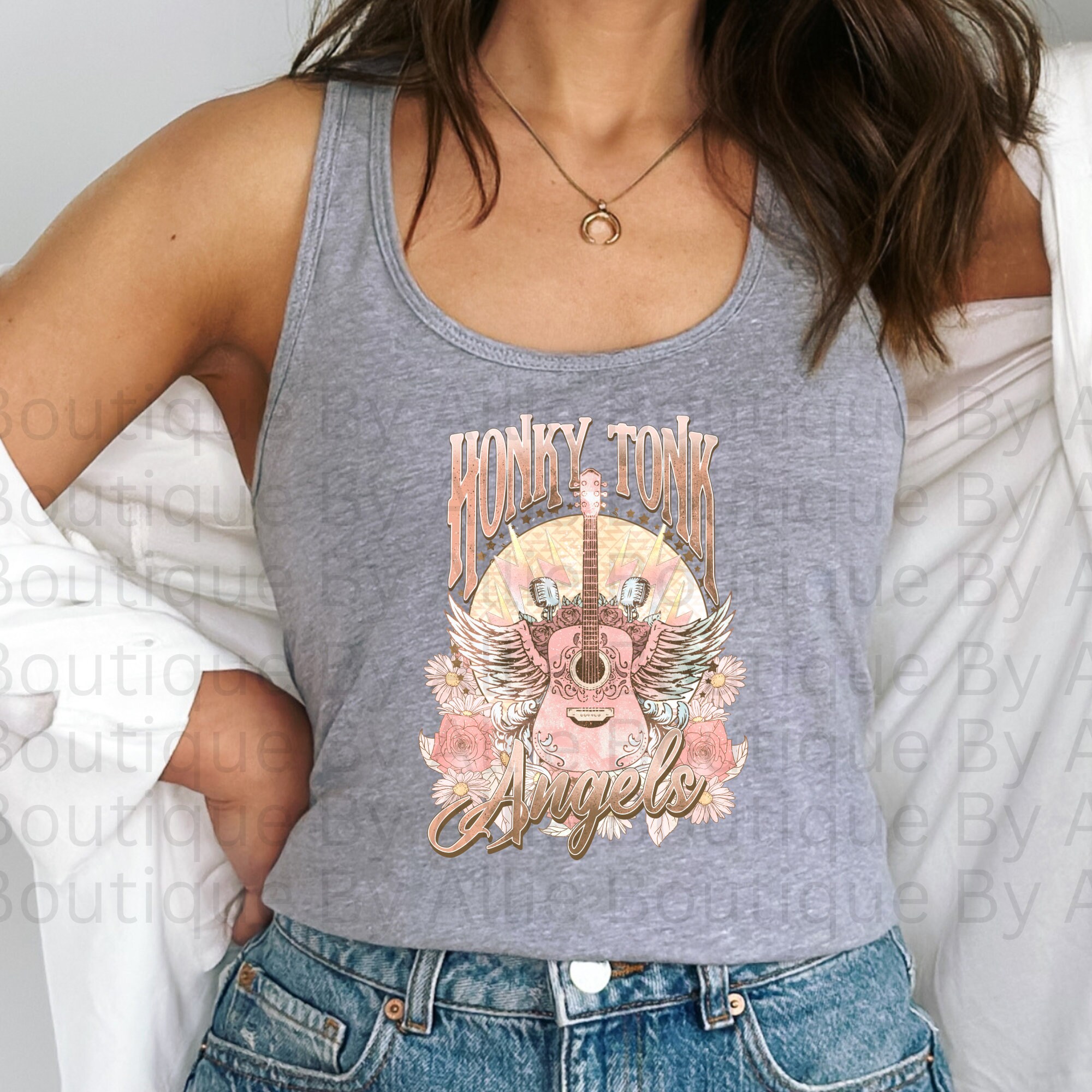 Honkey Tonk Angels Cowgirl Aesthetic Tank Top Country Concert - Etsy