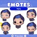 Cute Yoru Valorant Emote for Streaming Twitch and Discord Pack of 5 - Etsy