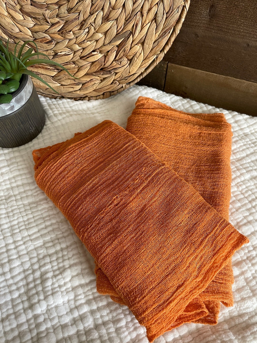 Cheesecloth Table Runners, Wedding Table Runners, Rustic/boho Table ...