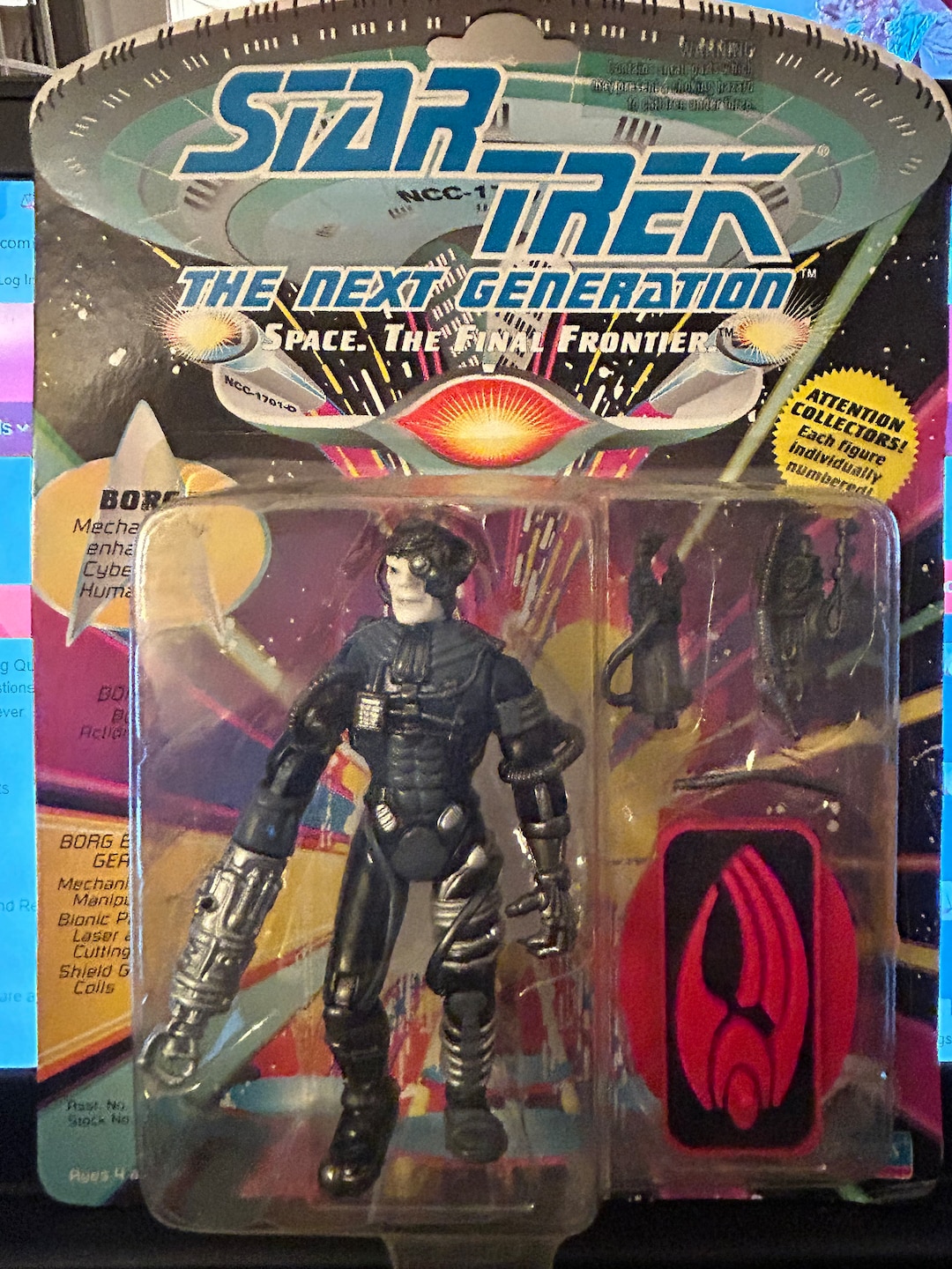 Playmates STAR TREK the Next Generation 1992 Borg Action Figure Series ...