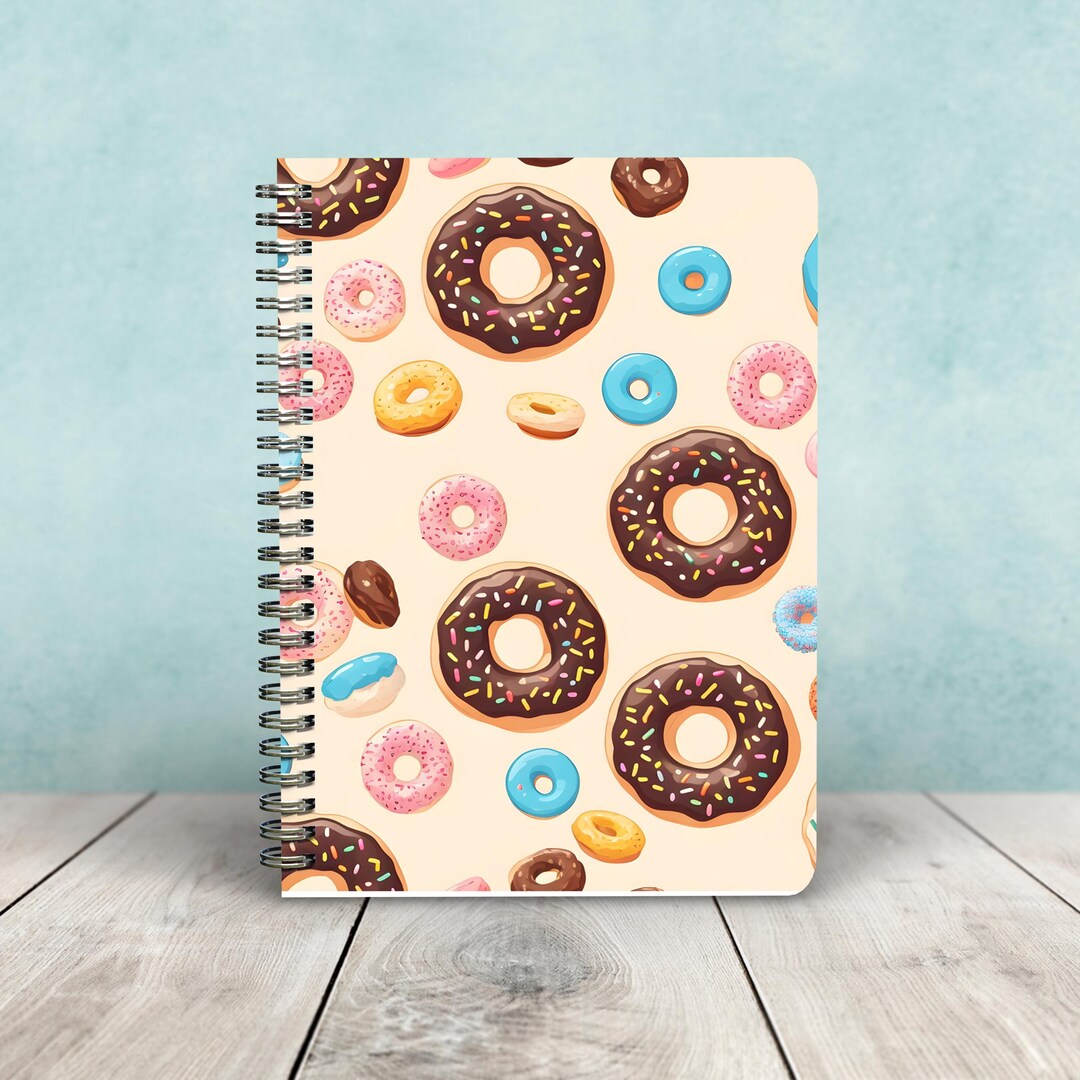 Donut Lover Spiral Notebook: Kawaii Bakery Journal With Lined Pages - Etsy