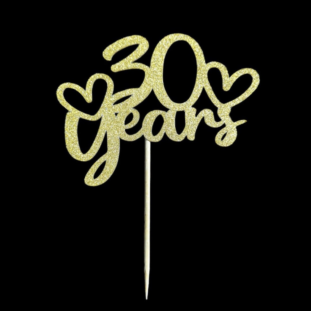 30 Year Anniversary Cake Topper - Etsy