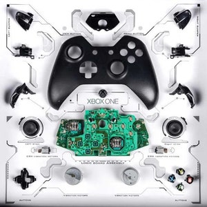 Xbox One Controller Teardown Template | A3, 12x12in, 13x13in ...