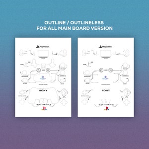 Dualshock 4 Teardown Template: Disassembled Controller Art (digital ...