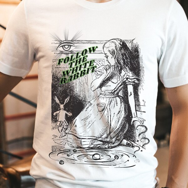 Follow the White Rabbit - Etsy