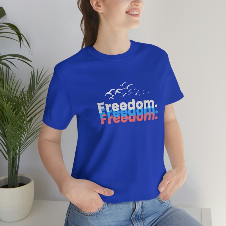 Freedom T-shirt Freedom Lover Patriotic Shirt USA Tee Live - Etsy