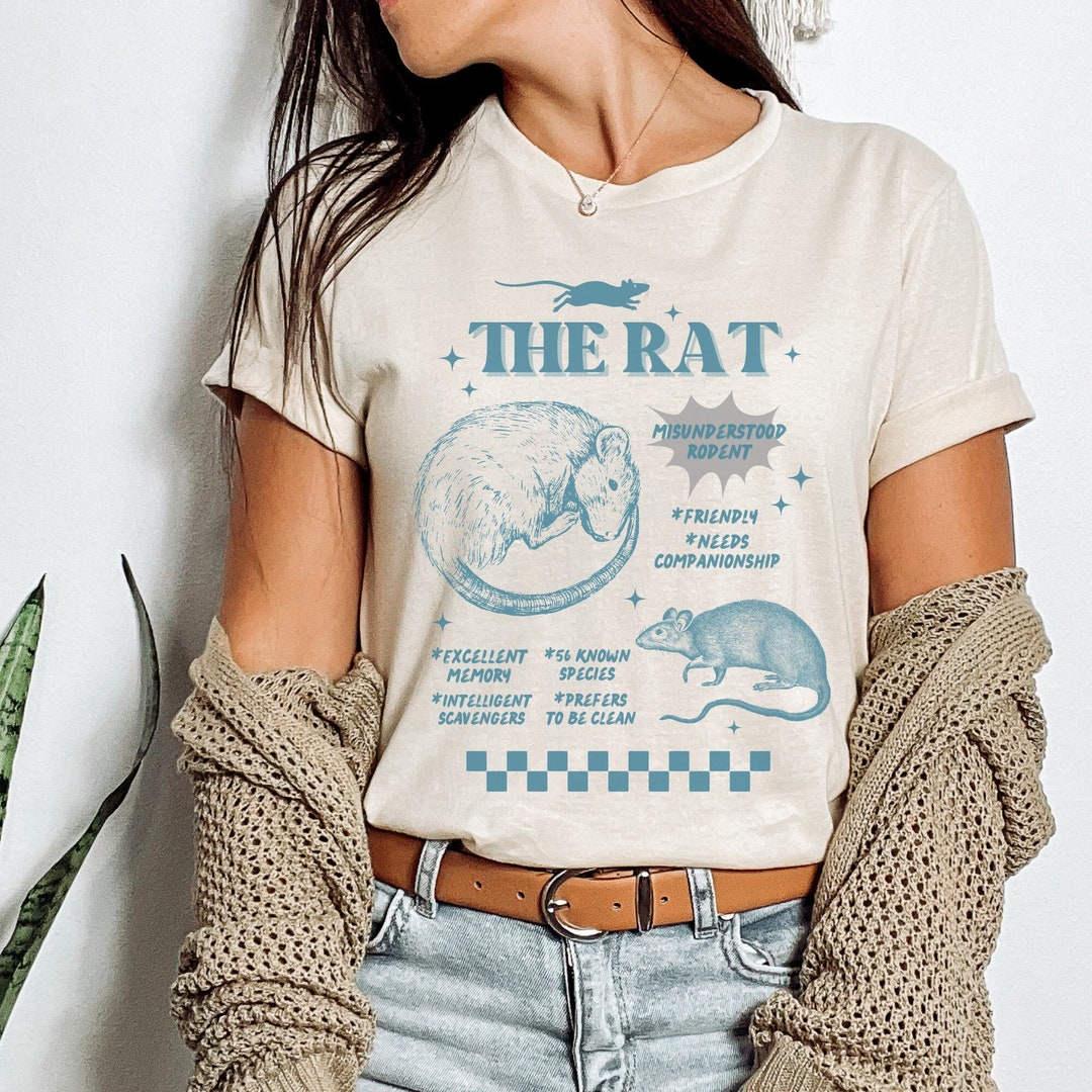 Funny Rat T-shirt: Retro Rodent Top, Gift for Rat Lover - Etsy
