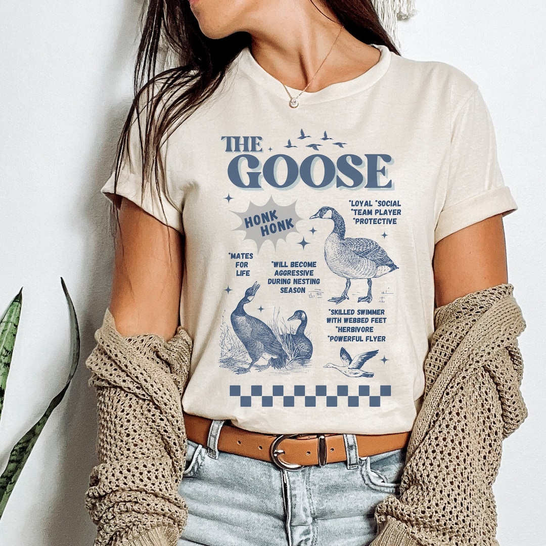 The Goose T-shirt for Men and Women Animal Lover Gifts Goose Facts ...