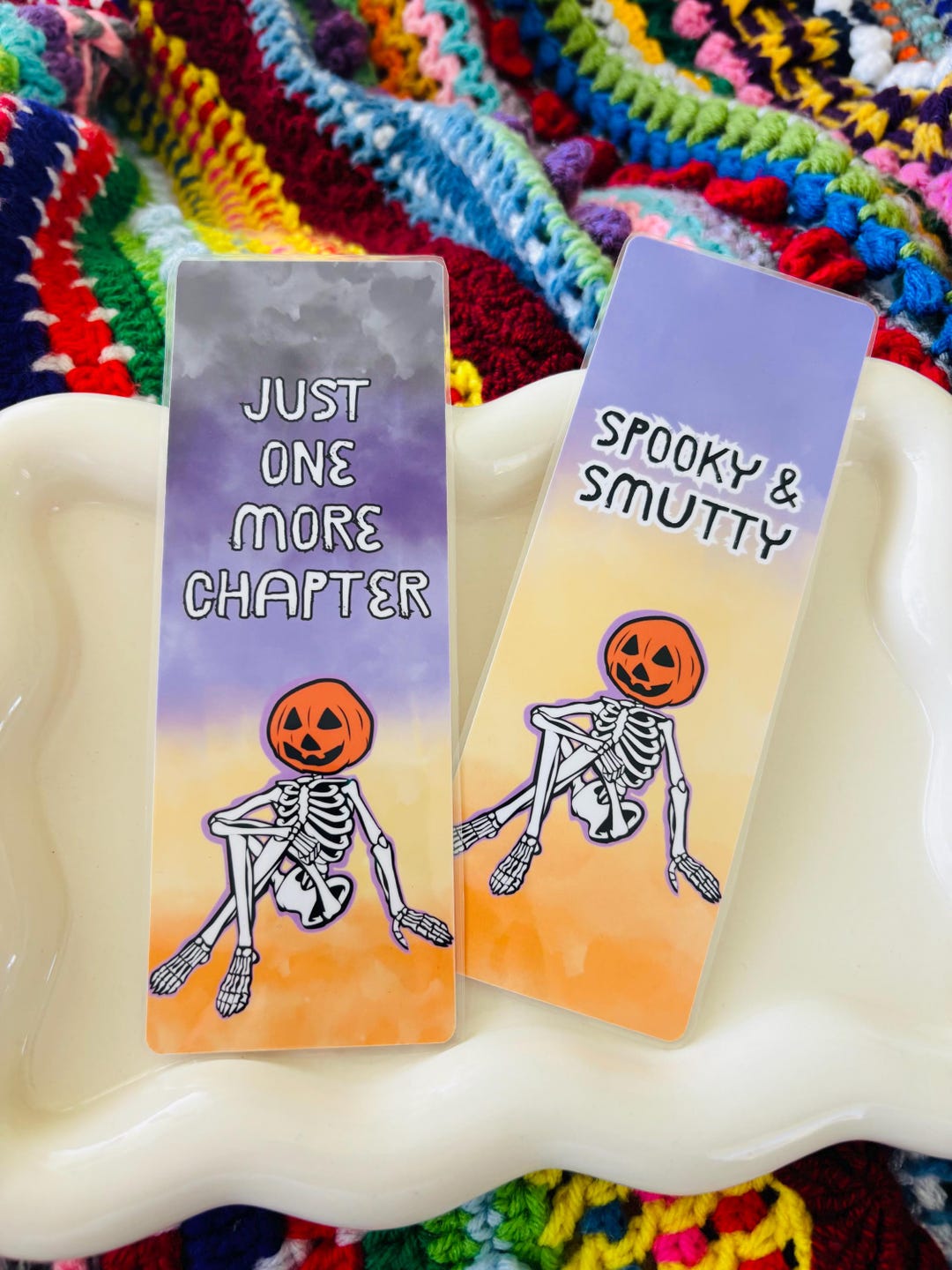 Spooky Scary Smutty Skeletons | Halloween Bookmarks | Spooky Season - Etsy