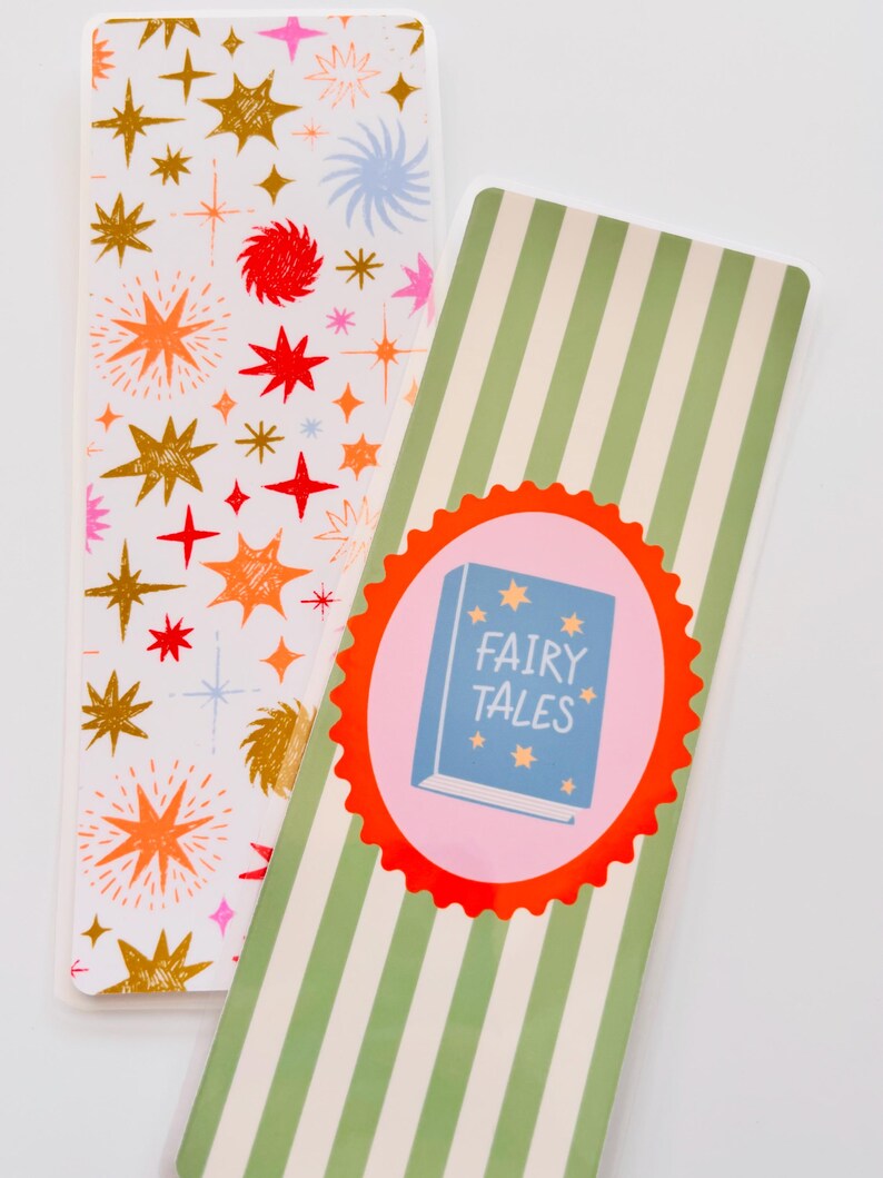 Fairy Tale / Fantasy Sparkle Bright Laminated Bookmarks - Etsy