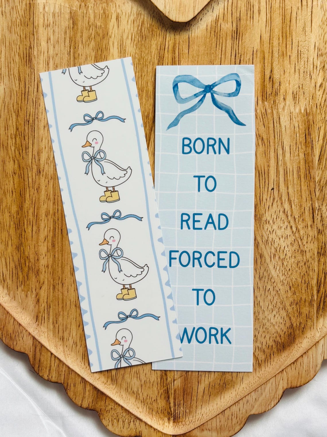 Handmade Laminated Bookmark: Funny Goose Design - Etsy