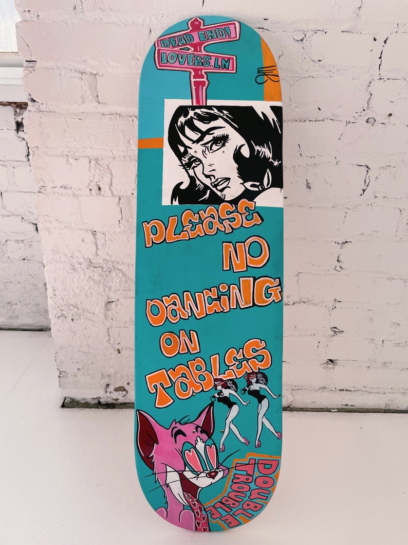 Pop Art Skateboard Wall Decor - Etsy
