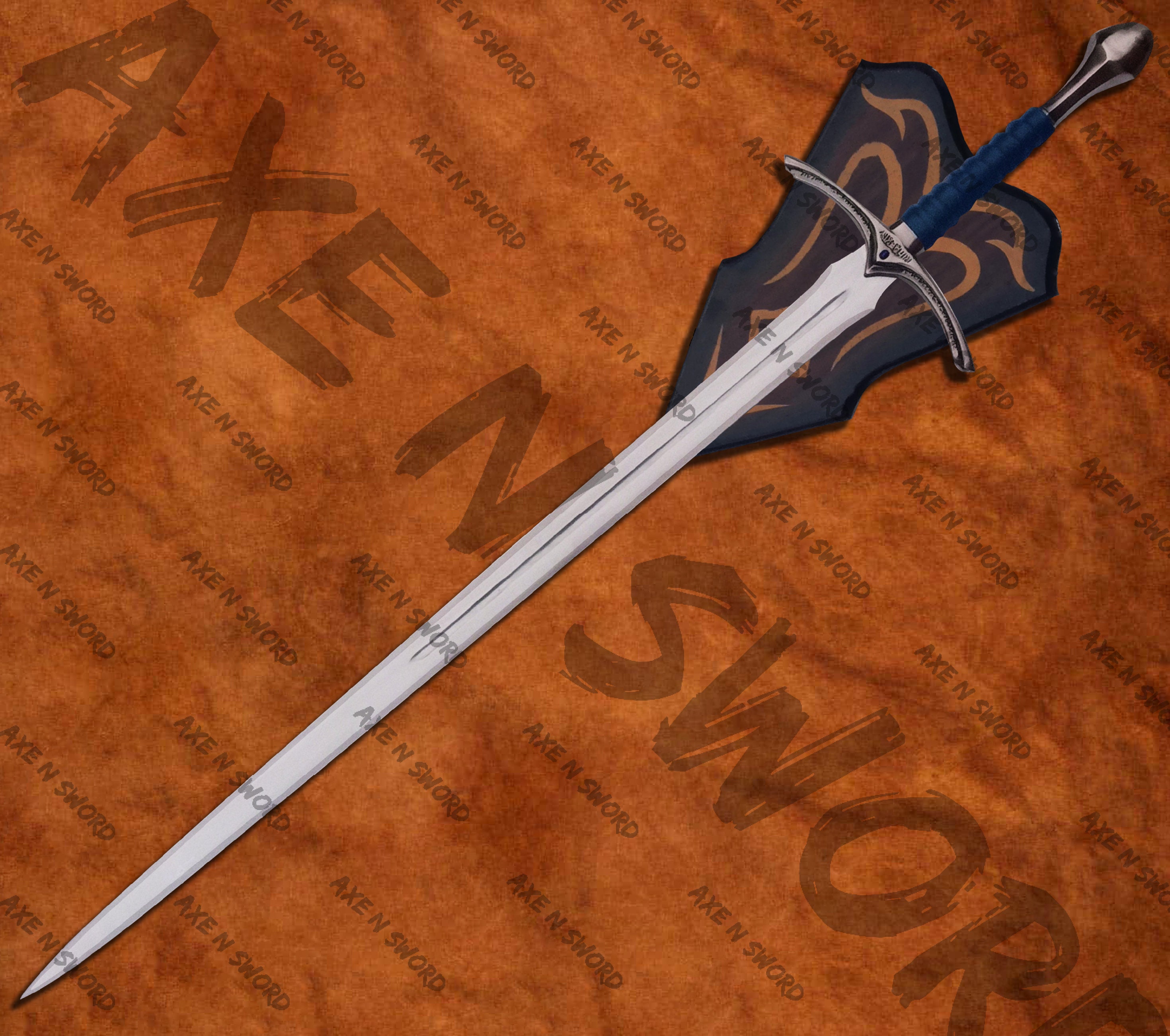 Gandalf's Glamdring Sword With Stand & Sheath From Lord of the Rings ...