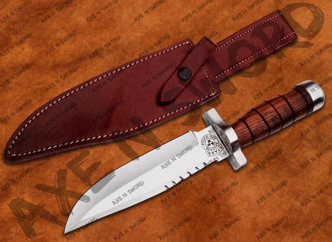 440C Full Tang Bowie Knife With Sheath Resident Evil Knife - Etsy