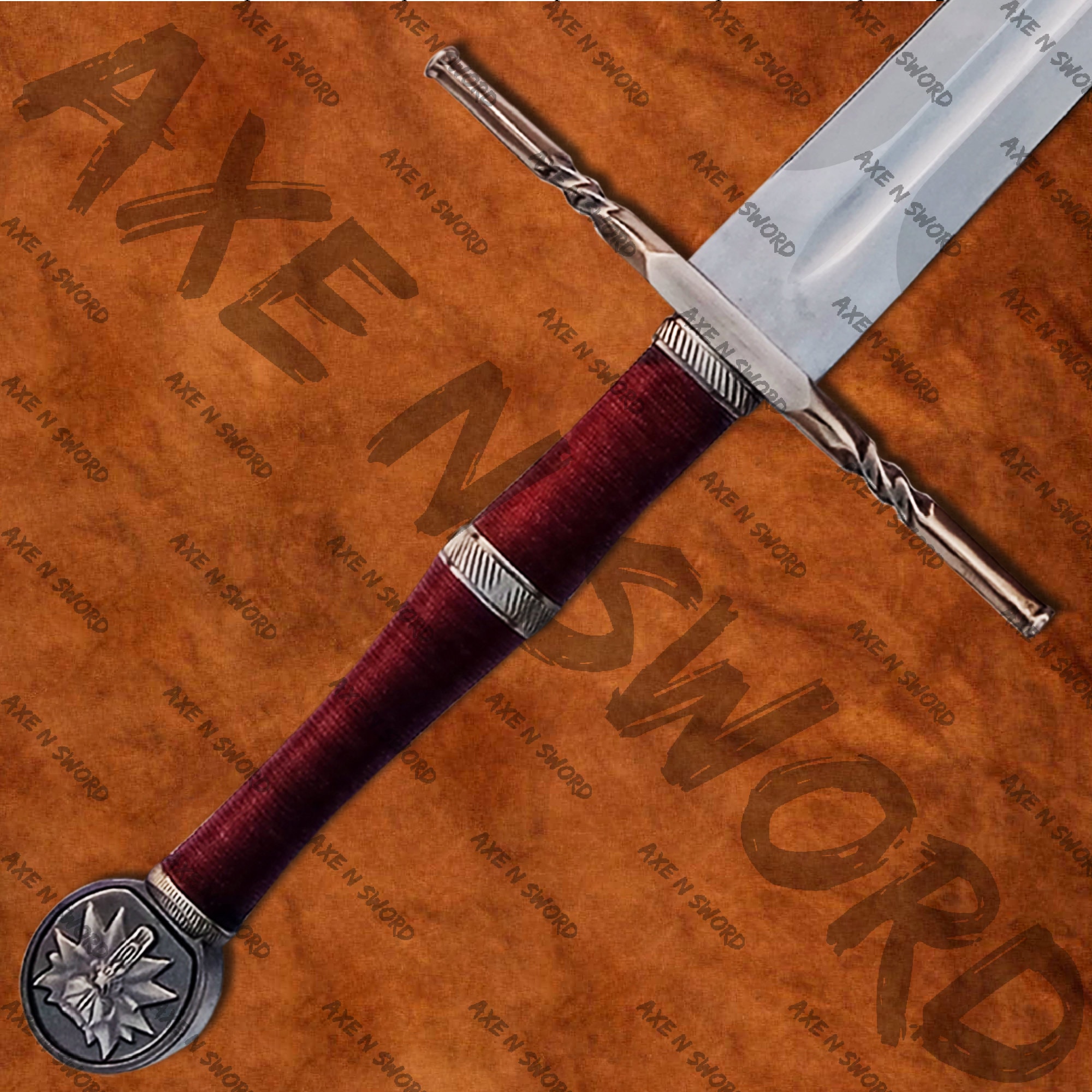 Brown Geralt Rivia Sword With Plaque and Sheath From the - Etsy