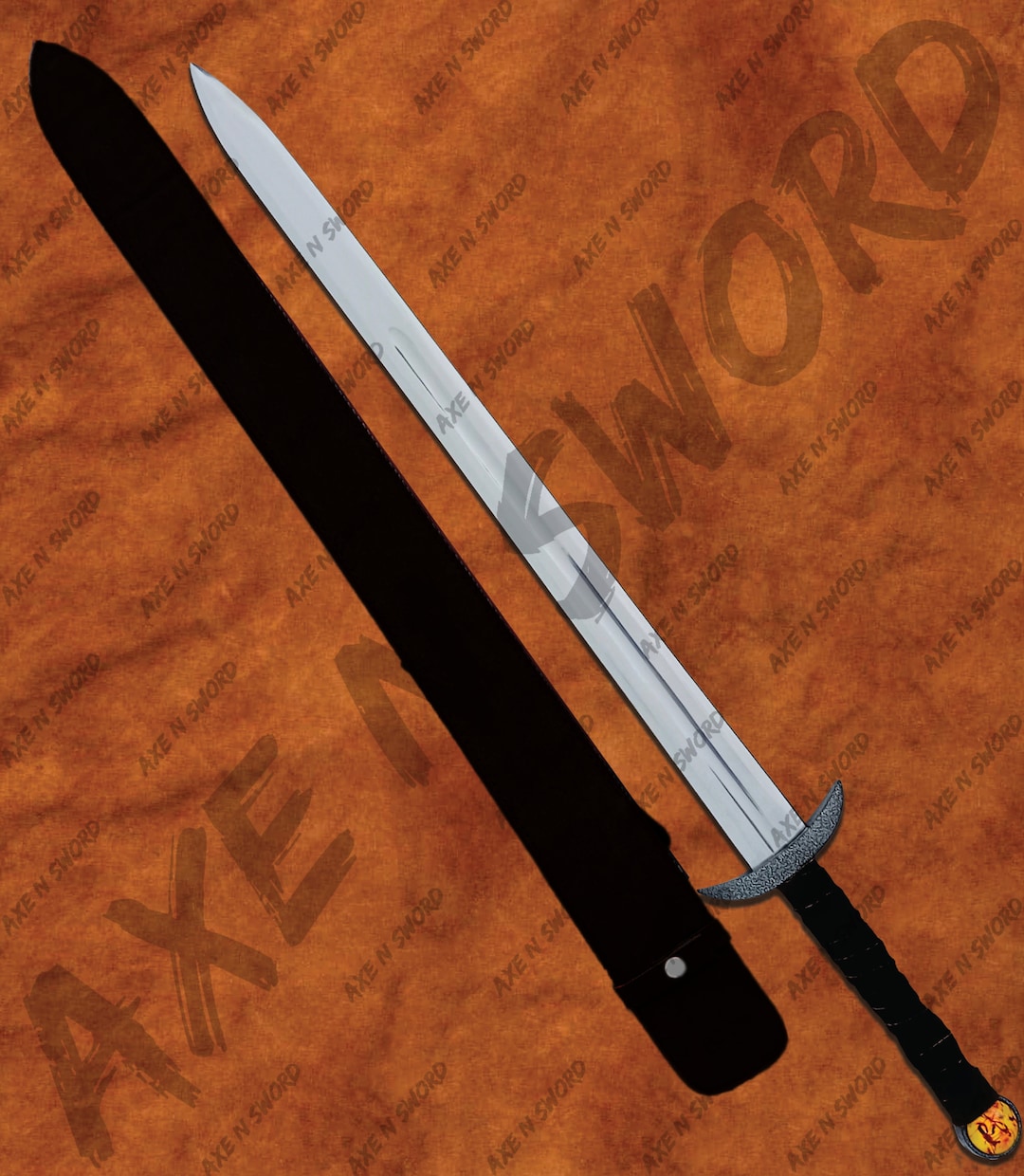 Full Tang Carbon Steel Uhtred Sword Serpent Breath Sword - Etsy