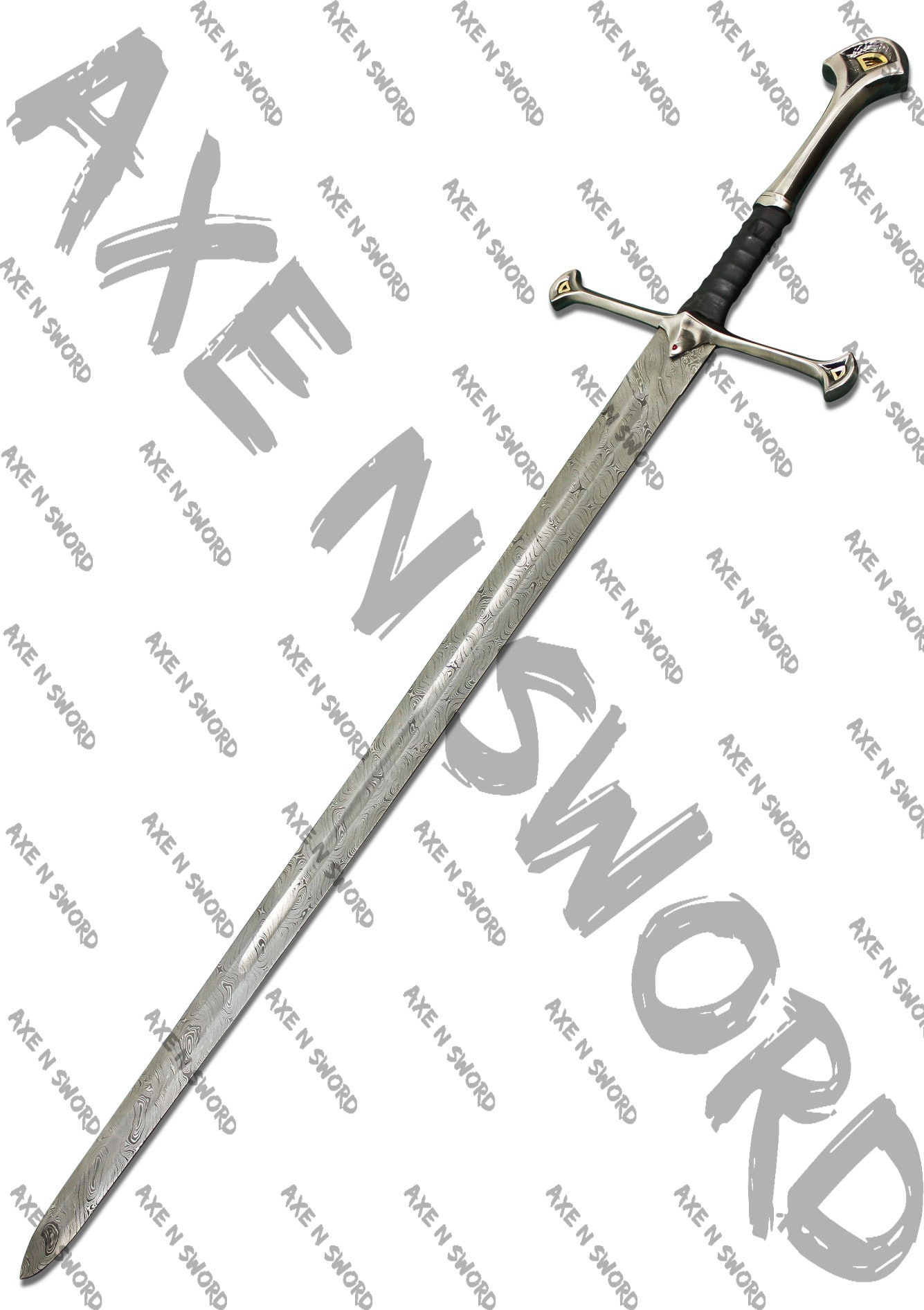 Full Scale Forged Anduril Sword of Aragorn Sword Narsil Sword Damascus ...
