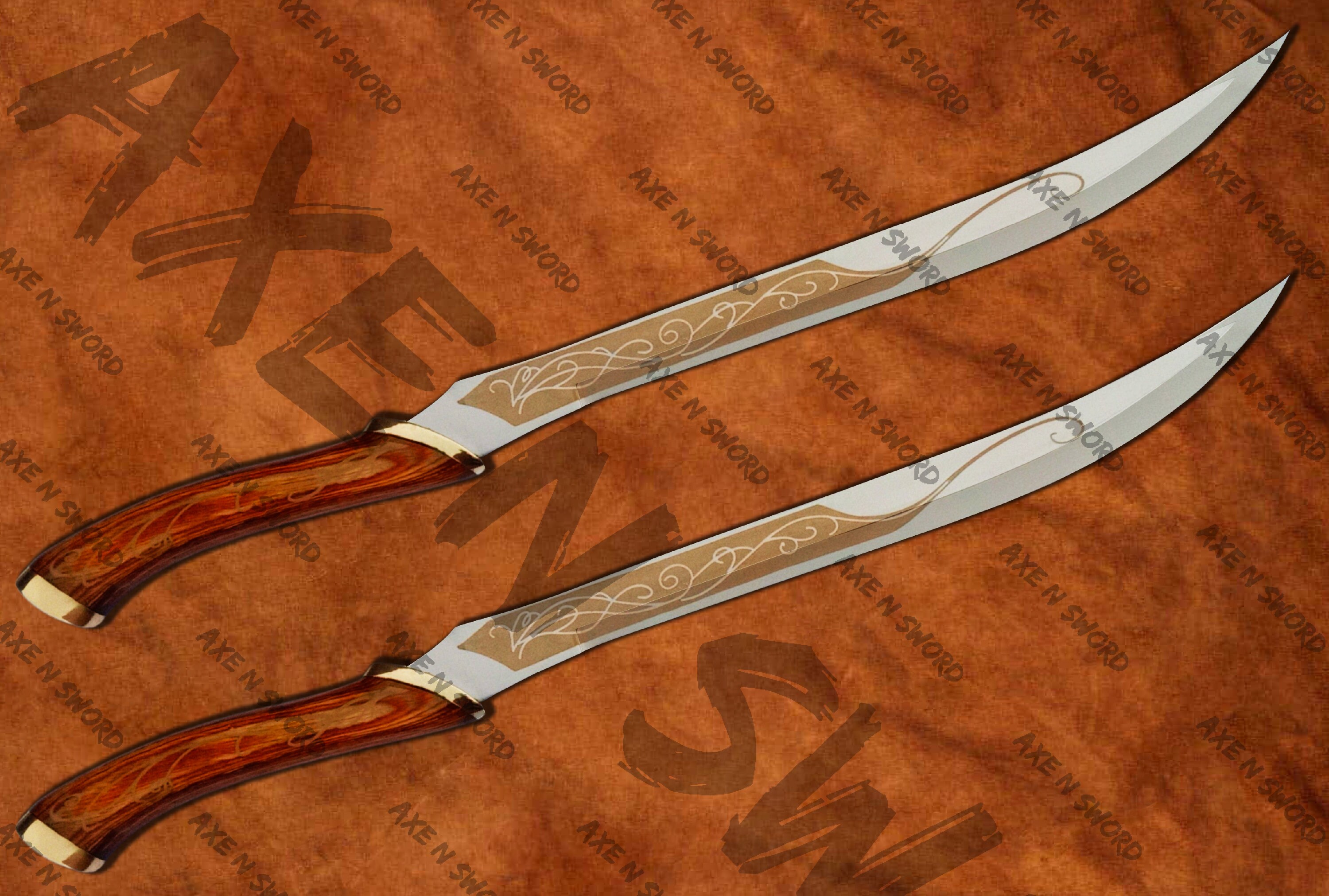 Full Tang Forged Steel Legolas Knvies LOTR Fighting Knives Lord of the ...