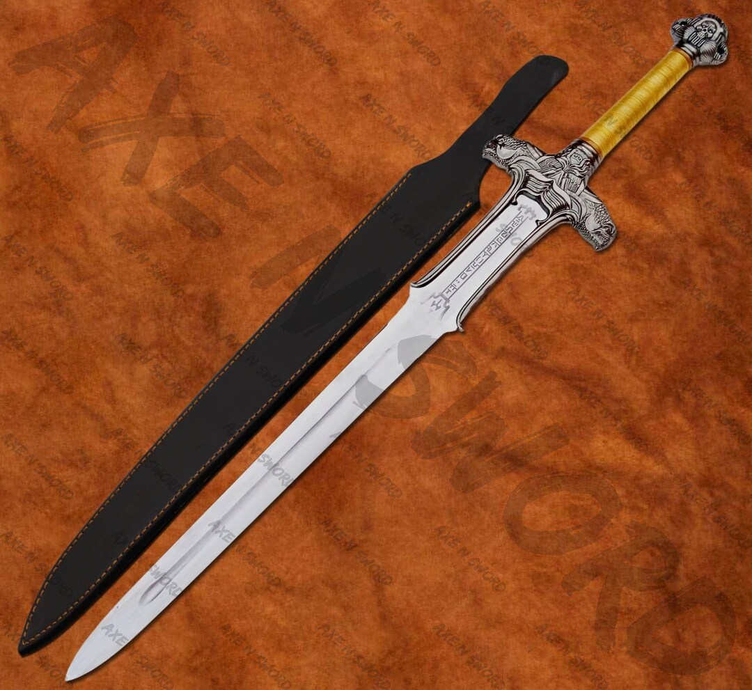 Full Tang Conan the Barbarian Sword Replica With Stand & Sheath From ...