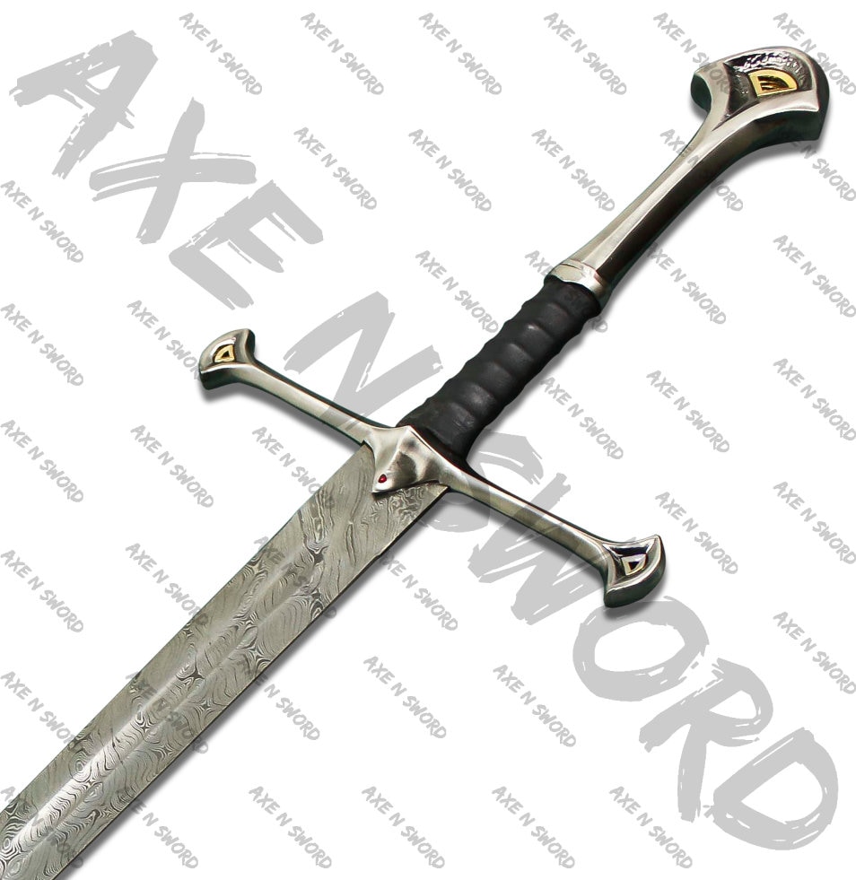 Full Scale Forged Anduril Sword of Aragorn Sword Narsil Sword Damascus ...