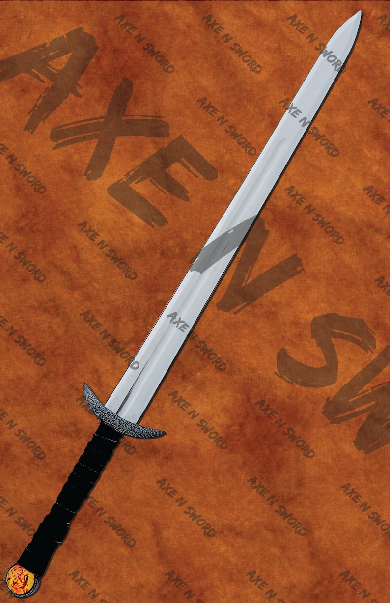 Full Tang Carbon Steel Uhtred Sword Serpent Breath Sword Last Kingdom ...