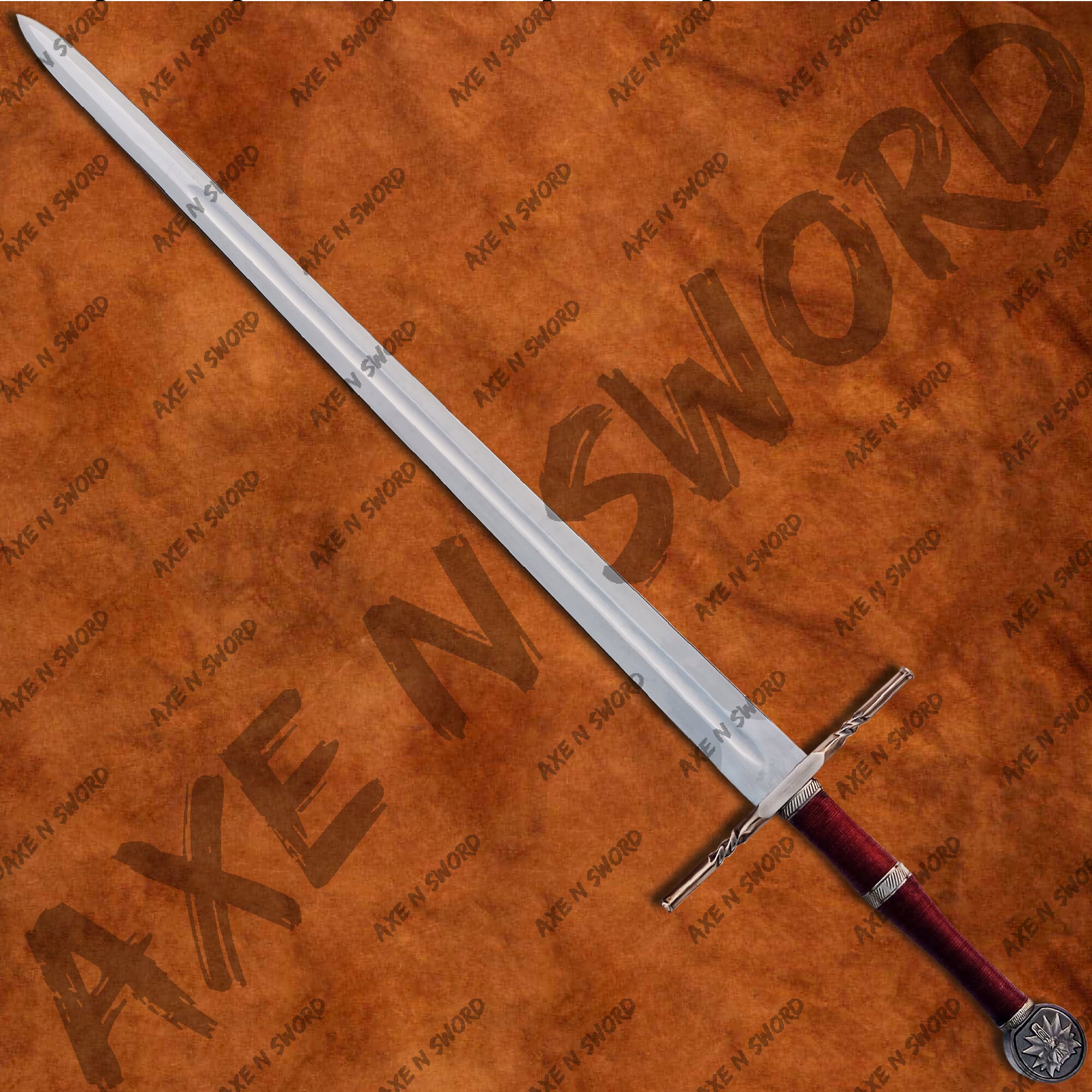 Brown Geralt Rivia Sword With Plaque and Sheath From the - Etsy