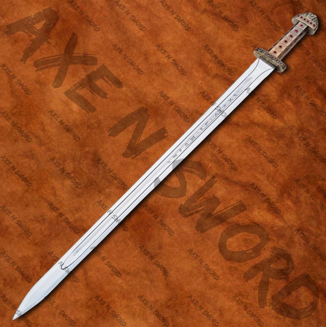 Full Tang Forged Viking King Sword Bjorn Sword Ragnar Sword Ragnar Axe ...
