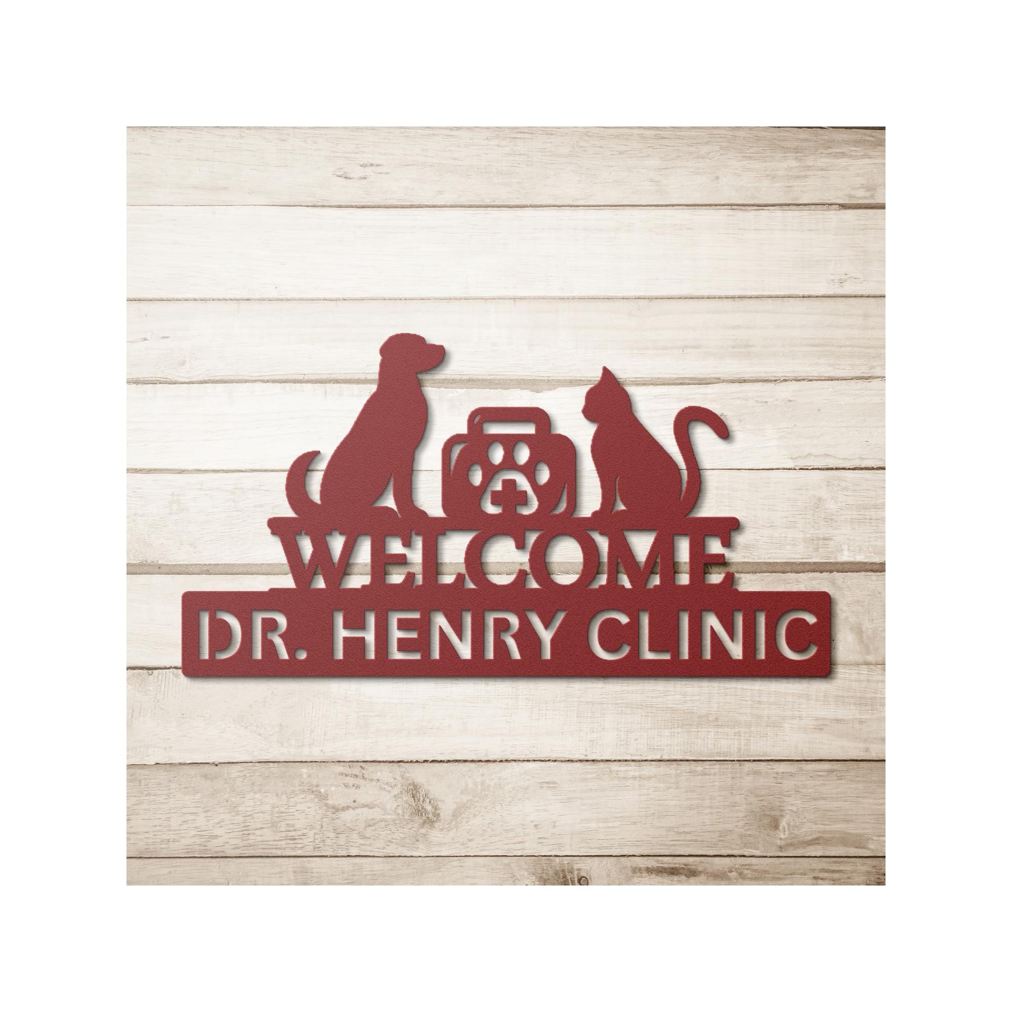 Personalized Metal Vet Sign, Custom Veterinary Sign, Veterinarian ...