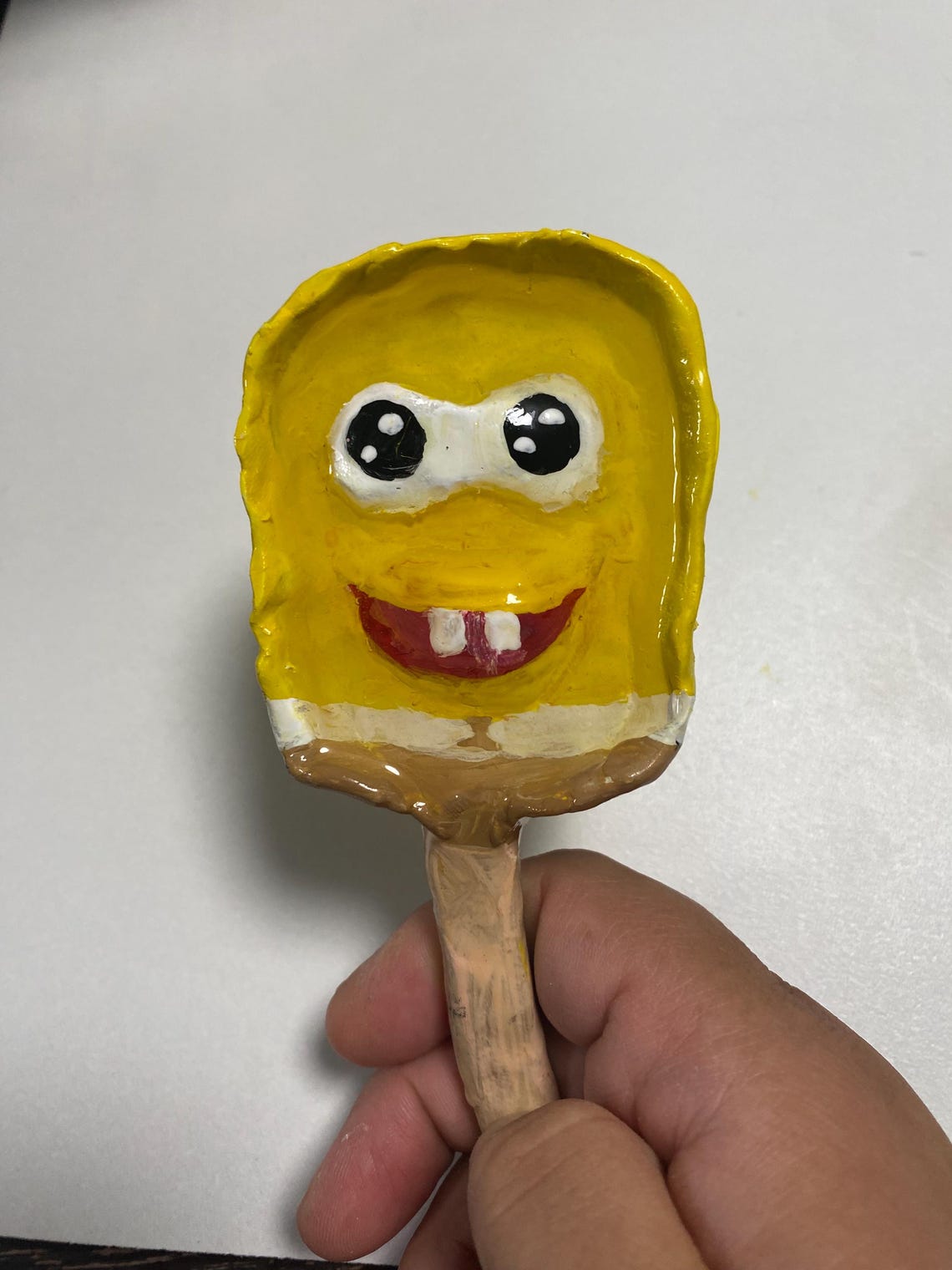 Handmade Clay Spongebob Popsicle Trinket Tray Funny Cute - Etsy