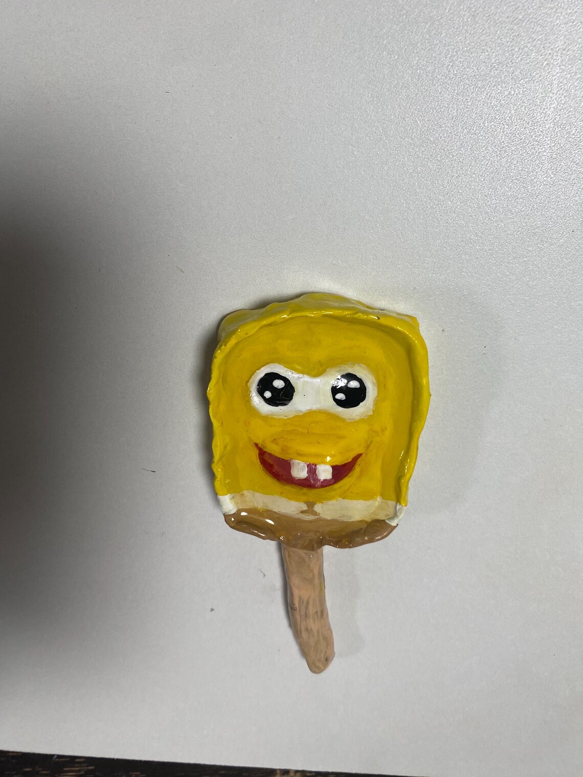Handmade Clay Spongebob Popsicle Trinket Tray Funny Cute - Etsy