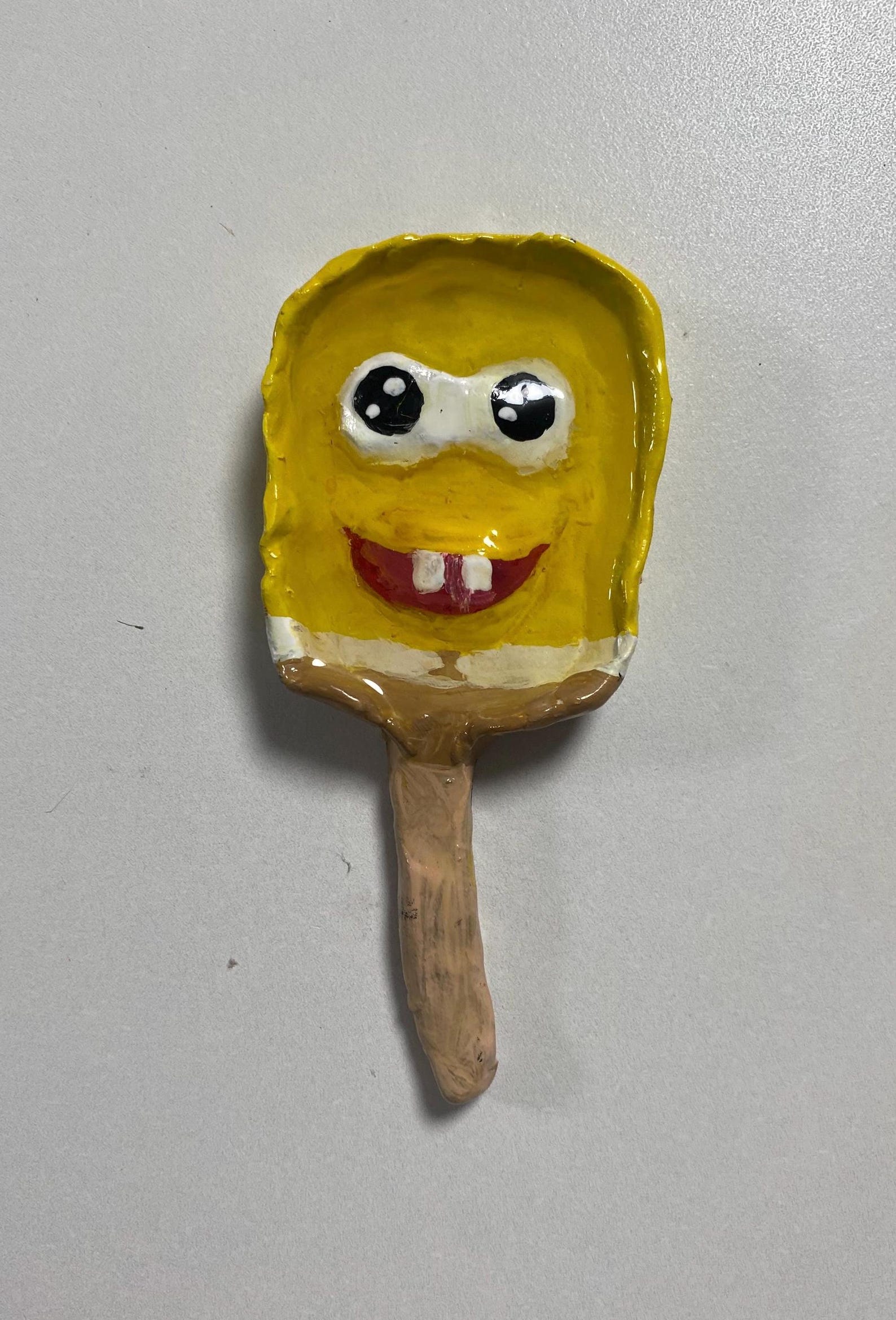Handmade Clay Spongebob Popsicle Trinket Tray Funny Cute - Etsy