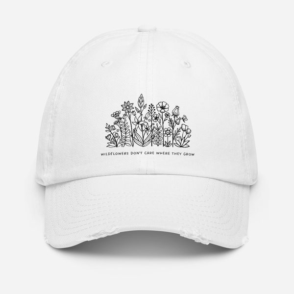 Distressed Baseball Cap - Etsy