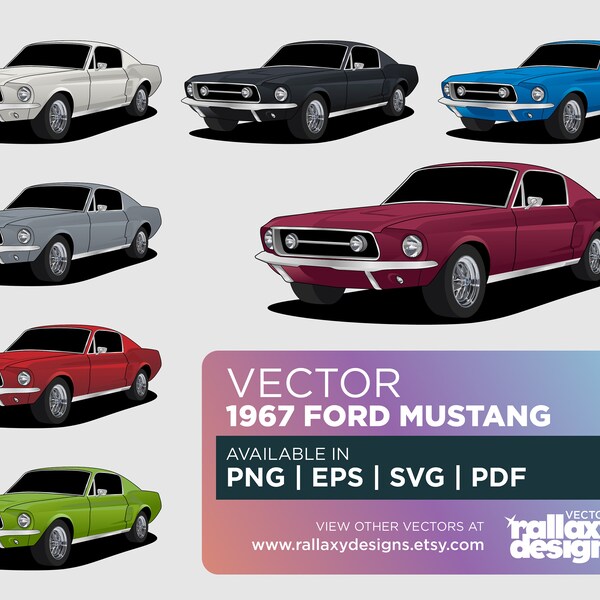 Ford Mustang Cricut - Etsy