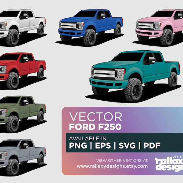 Gehobene f250 svg - Etsy.de