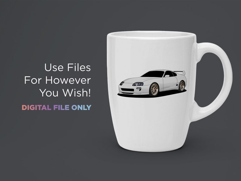 Toyota Supra Car Pack Automotive, Vector Collection, Digital Art, Svg ...